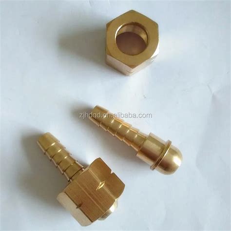 Brass Twin Welding Hose Fitting Oxygen Nut Acetylene Nut With Swivel