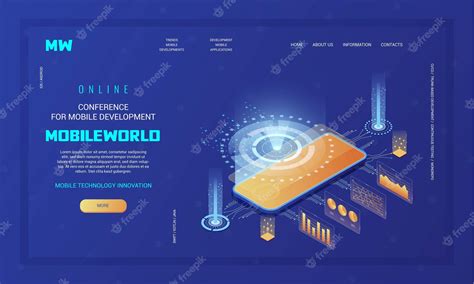 Premium Vector Technology Isometric Concept Smartphone In Isometry Isometric Illustration For