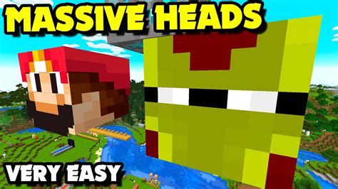 How To Do MASSIVE PLAYER HEADS In Minecraft Java Player Head Item Display Entities
