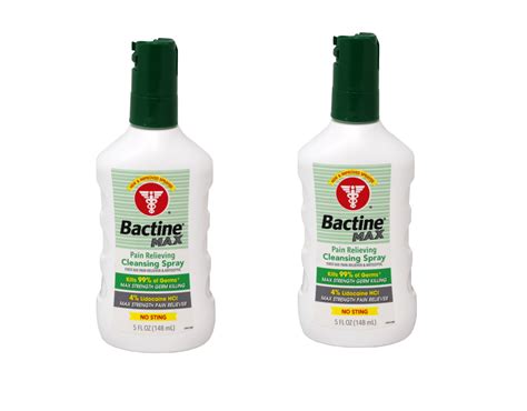 Bactine Max Pain Relieving Cleansing Spray Maximum Strength First Aid