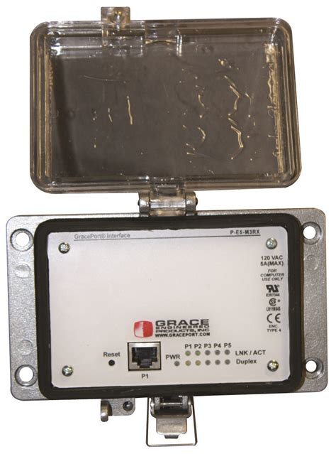 P E5 M3rx Grace Technologies Data Interface Port 5 Port Rj45 Jack