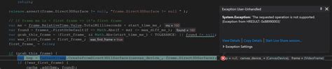 canvasbitmap createfromdirect3d11surface throws operation not supported
