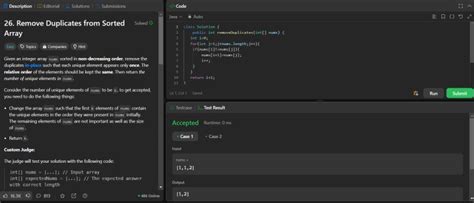 Problem No 4 Remove Duplicates From Sorted Array Basic Intuition Is