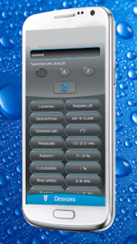 Waterfall Clock Weather Widget Para Android Descargar