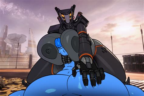 Rule 34 3 2 Alien Alien Humanoid Amphibian Areola Big Breasts Black Body Blue Body Boris