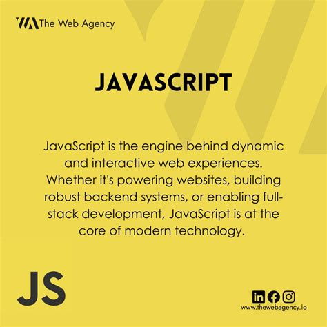 the web agency on linkedin javascript webdevelopment coding fullstack techinnovation