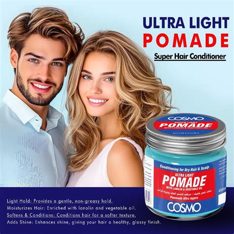 Ultra Light Pomade With Lanolin And Vegetable Oil
