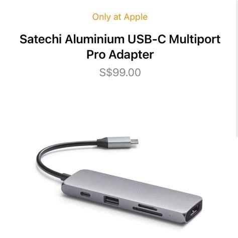 Satechi Aluminium Usb C Hub Computers Tech Parts Accessories Other Accessories On Carousell