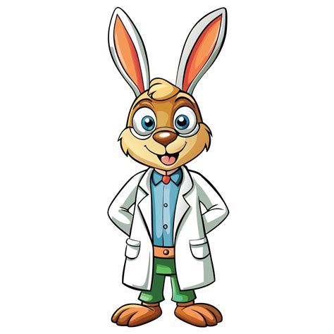 Cute Rabbit Doctor Cartoon Character 59267279 Vector Art At Vecteezy