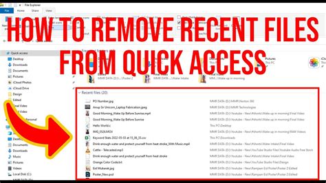 How To Remove Recent Files From Quick Access In Windows At Kara Ward Blog