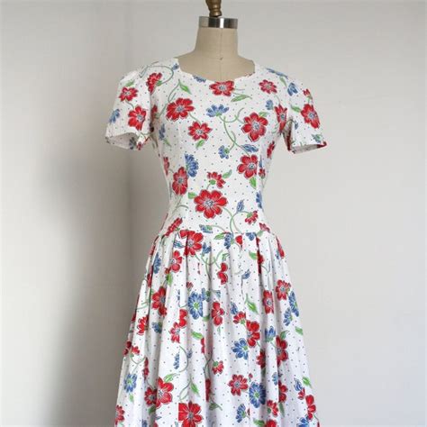 1940s Floral Dress Etsy