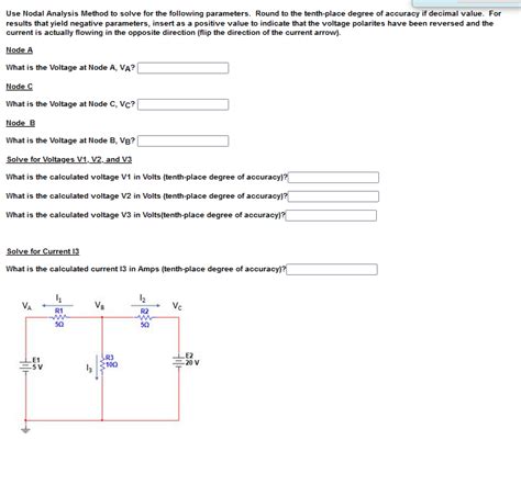 Solved Use Nodal Analysis Method To Solve For The Following Chegg Com