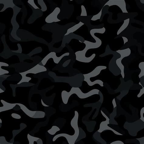 Black Camouflage Wallpaper