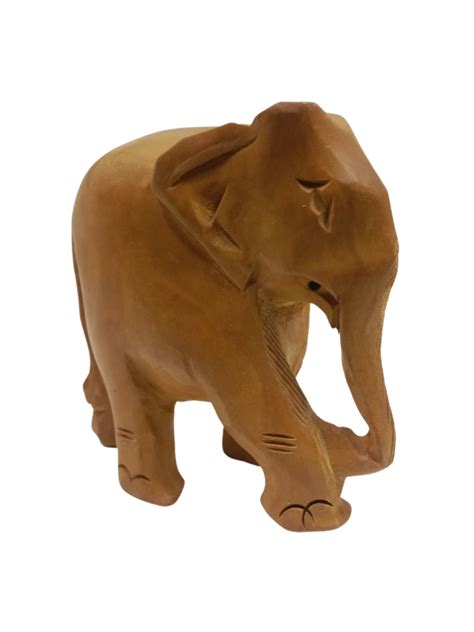 Handmade Wooden Elephant Figurine 762 Cm Ethnic Galaxy
