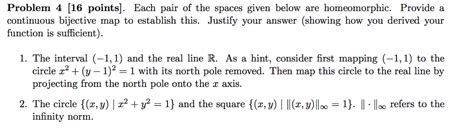 solved problem 4 [16 points] each pair of the spaces given