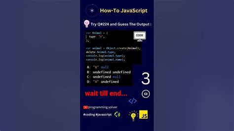 How To Code Javascript Q224 Try Solve And Guess The Output Shorts Coding Programming
