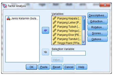 SPSS ANALISIS BIPLOT