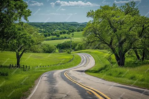 Premium Photo Scenic Countryside Drive Natural Landscape Road View By