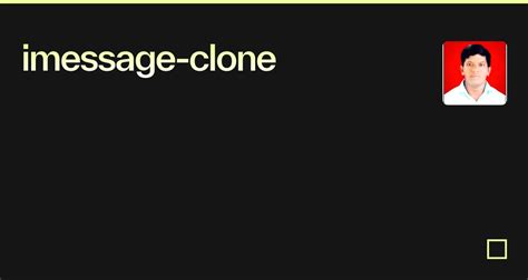 imessage clone codesandbox