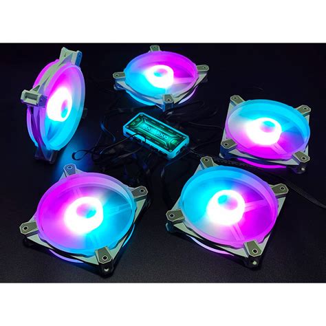 Pc Desktop Computer Case Cooler Fan 16 Rgb Led Com Grandado