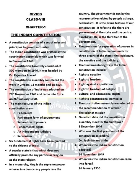 Civics Notes Class Viii Pdf Arrest Prosecutor