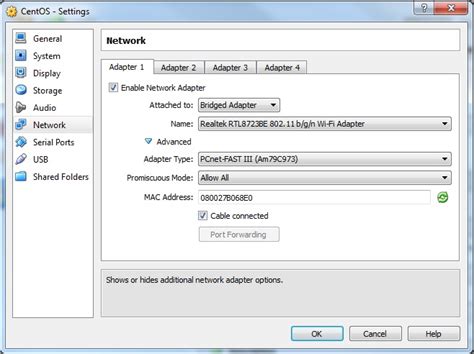 Virtualbox I Have Installed Centos 7 On Virtual Box But Network