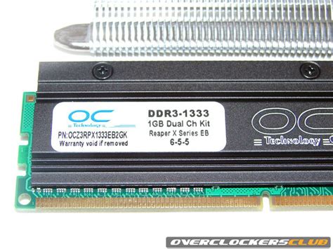 Ocz Reaperx Hpc Ddr3 10666 2 X 1 Gb Review Overclockers Club