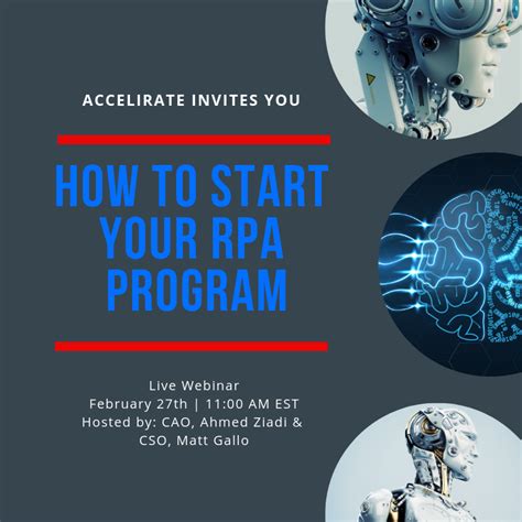 Accelirate Inc On Linkedin Rpa Webinar Experts