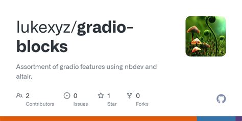 Github Lukexyzgradio Blocks Assortment Of Gradio Features Using