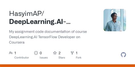 GitHub HasyimAP DeepLearning AI TensorFlow Developer My Assignment Code Documentation Of