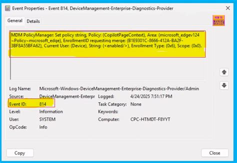 enable or disable copilot page context policy in ms edge browser using
