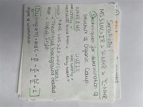 SOLUTION Introduction To Organic Spectroscopy Class Notes Summary Uv Ms Ir Nmr Studypool