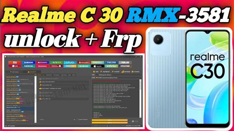 realme C30 rmx-3581 format+Frp unlock tool ll realme password unlock ...