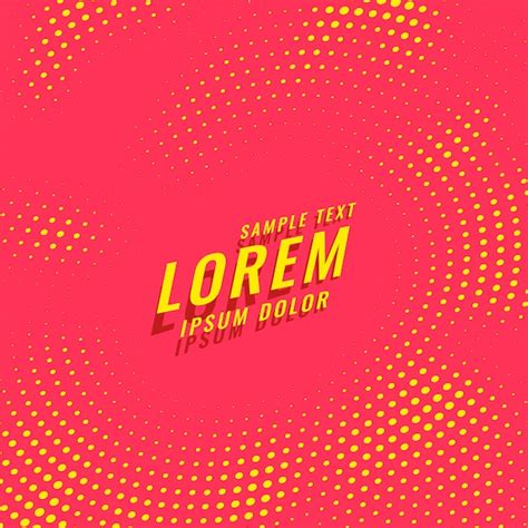 free vector abstract red halftone circular pattern background