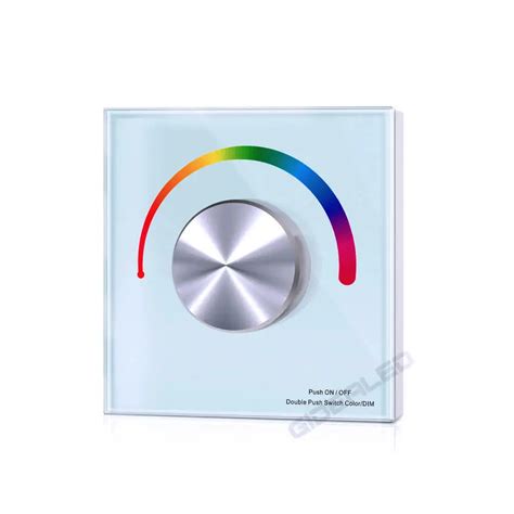 Dimmer Knob Touch LED Controller Rotate Wall Mounted Panel Touch Switch LED Strip CCT RGB Dimmer