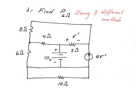 Solved Please Find Using Method Such As Kclkvl Ohms Law