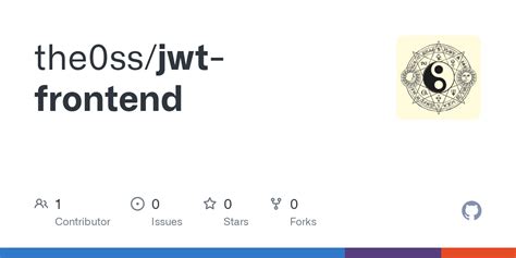 GitHub The0ss Jwt Frontend