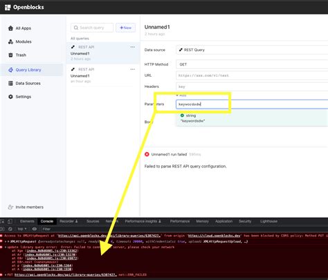 Receiving Cors Issues On Query Library Page Cloud · Issue 86