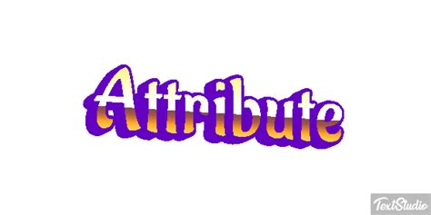 Attribute Word Animated  Logo Designs