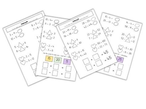 Year 2 Missing Number Addition And Subtraction X2 Levels Teaching