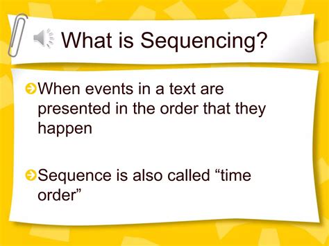sequencing powerpointlesson ppt