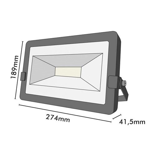 Lot De Projecteurs Led W Noir Ext Rieur Ip Eclairage Design