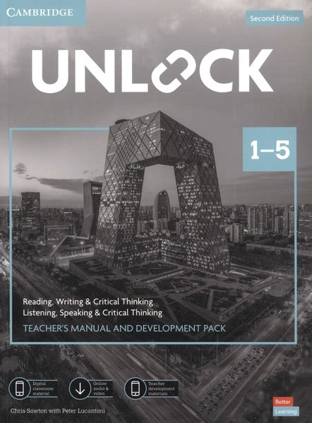 unlock 2nd edition levels 1 5 teacher s manual and development pack with downloadable audio
