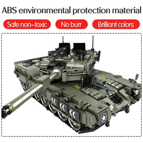Leopard 2 Main Battle Tank Building Kit Military WW2 Army Soldier Bicks Toys For Boys From ...