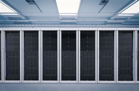 Premium Photo 3d Rendering Server Room Or Server Computers