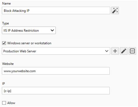 Iis Ip Address Restriction Actions Server Manager Help