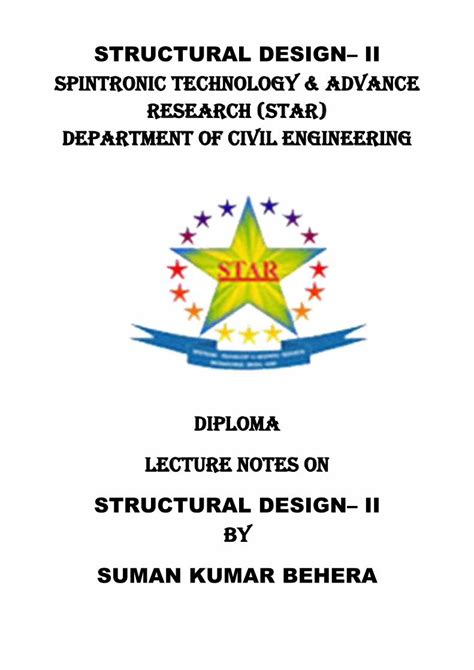 PDF DIPLOMA Lecture Notes On DESIGN II Pdf STRUCTURAL DESIGN II Spintronic Technology