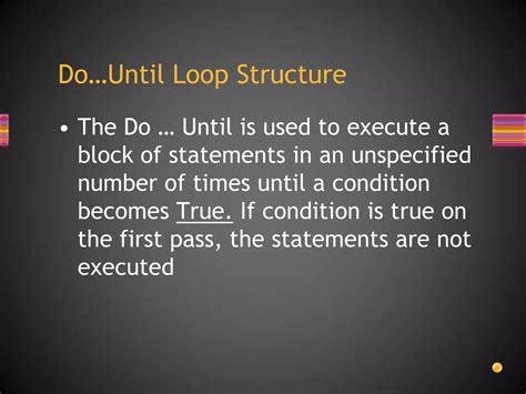 Dountil Loop Structure Ppt