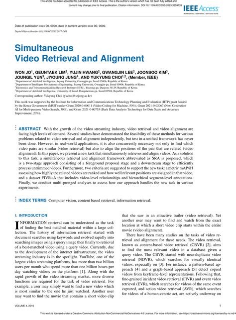 pdf simultaneous video retrieval and alignment